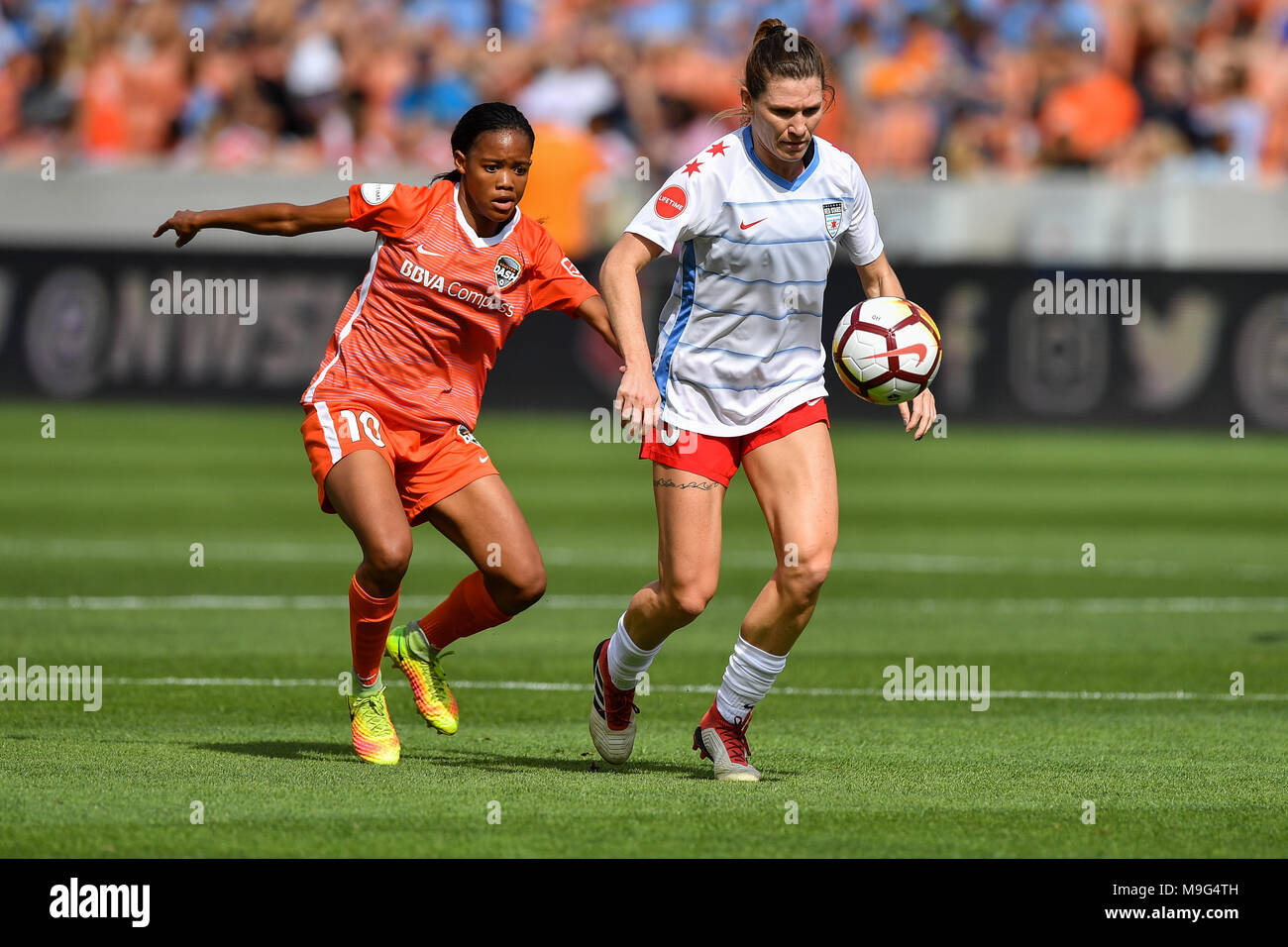 Houston, Texas, USA. 25th Mar, 2018. Chicago Red Stars defender Arin ...