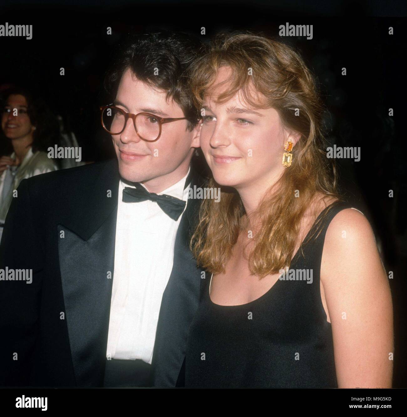 Mathew Broderick Helen Hunt 1989 Photo By John Barrett/PHOTOlink. Photo ...