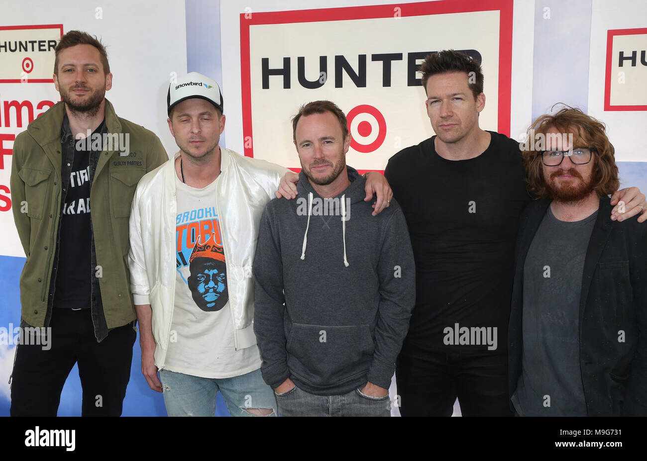 Pasadena, Ca. 25th Mar, 2018. Brent Kutzle, Ryan Tedder, Eddie Fisher ...