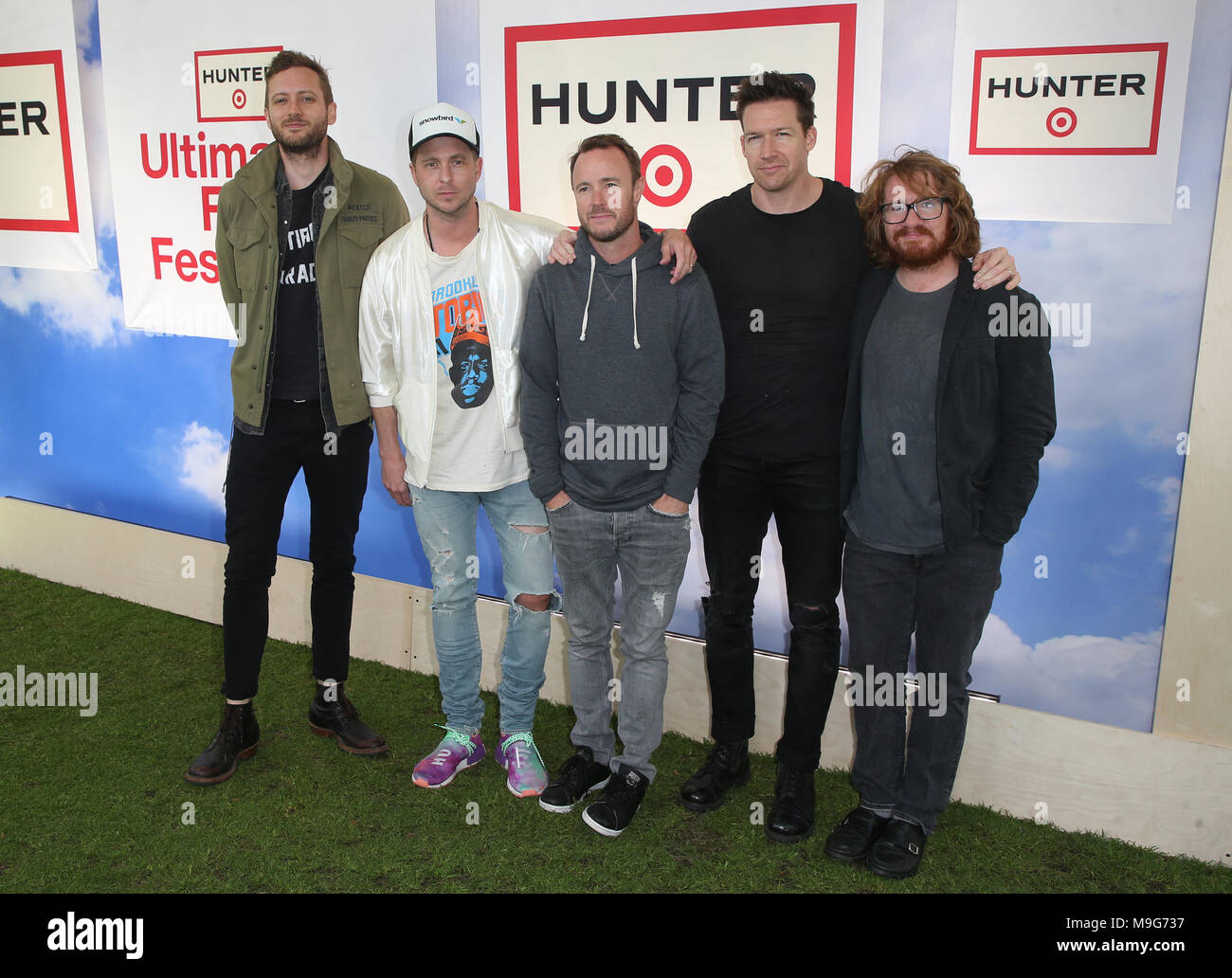 Pasadena, Ca. 25th Mar, 2018. Brent Kutzle, Ryan Tedder, Eddie Fisher ...