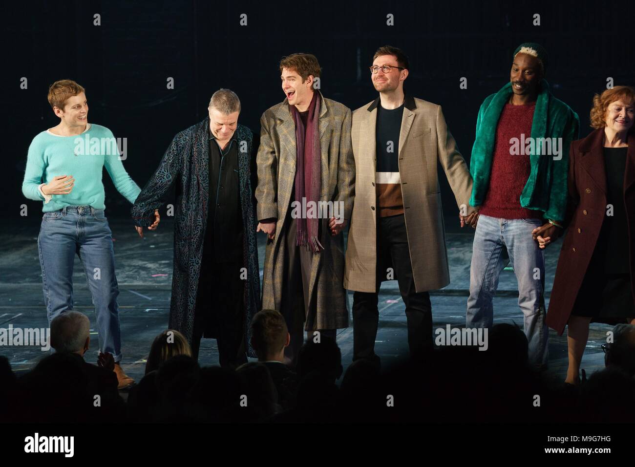 New York, NY, USA. 25th Mar, 2018. Denise Gough, Nathan Lane, Andrew ...