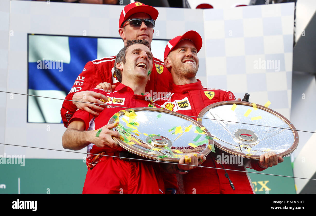Ferrari race strategist on podium hi-res stock photography and images ...
