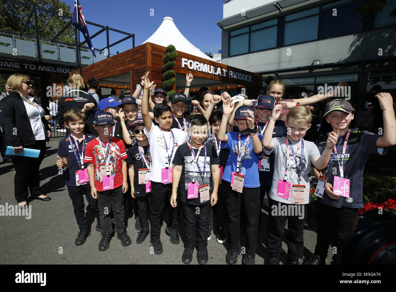 Australian grand prix grid kids hi-res stock photography and images - Alamy