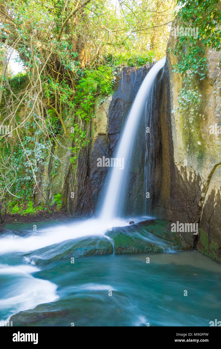 Waterfalls of Monte Gelato in the Regional park of Valle del Treja ...