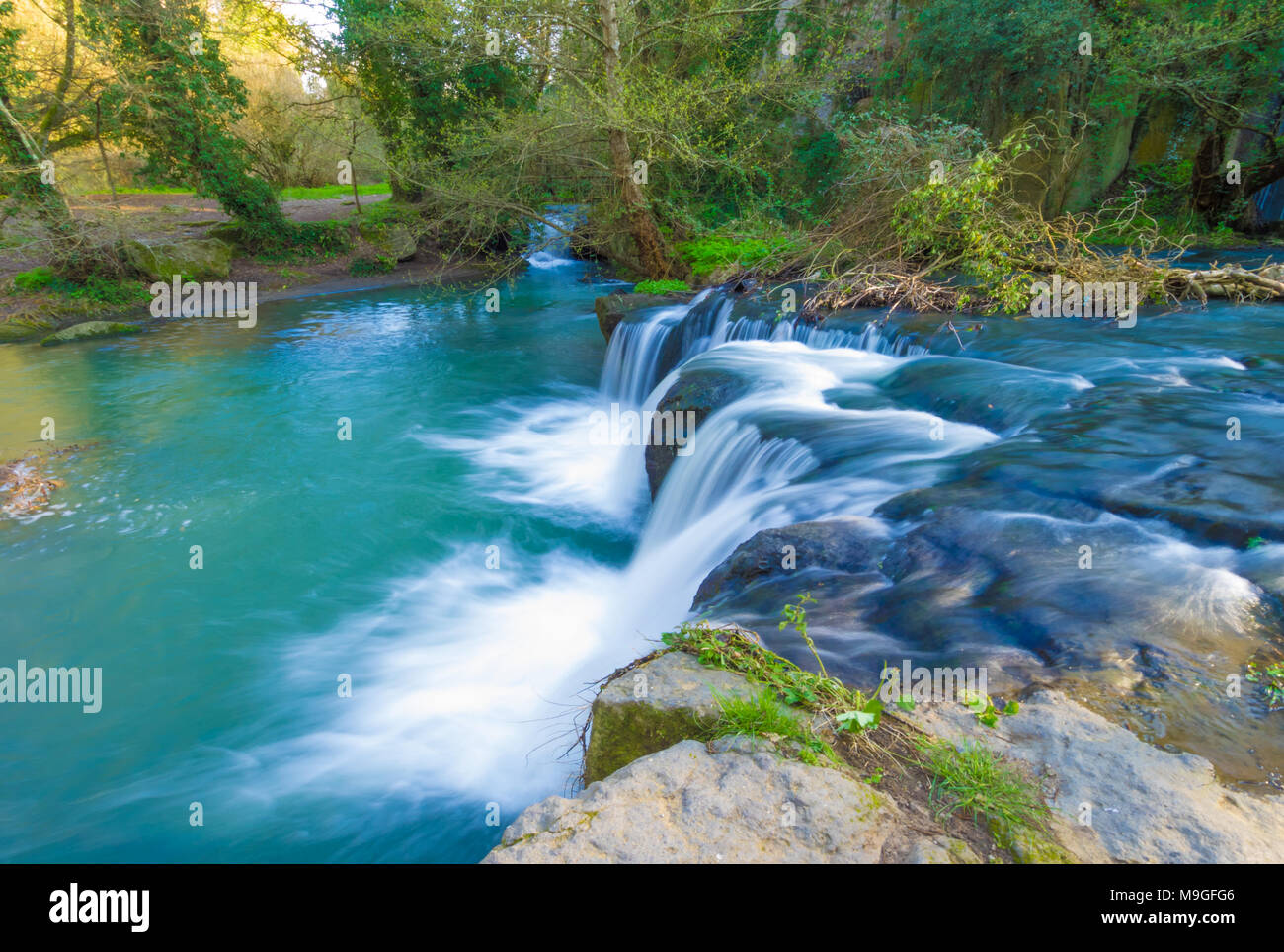 Waterfalls of Monte Gelato in the Regional park of Valle del Treja ...