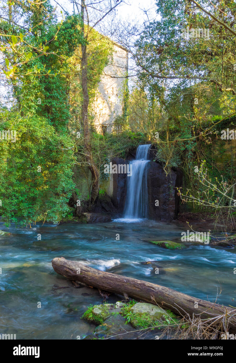 Waterfalls of Monte Gelato in the Regional park of Valle del Treja ...