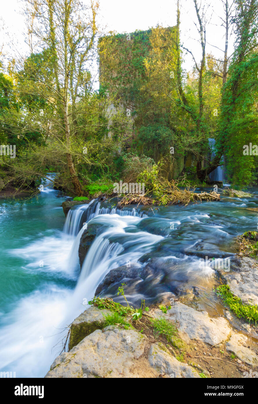 Waterfalls of Monte Gelato in the Regional park of Valle del Treja ...