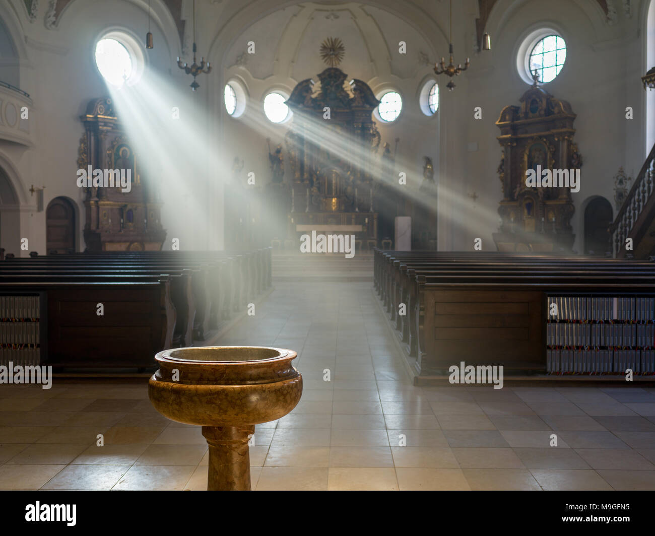 City church church corridor hi-res stock photography and images - Alamy