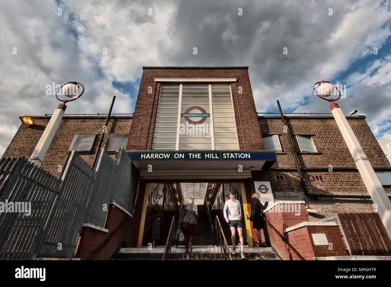 London Underground Tube Station: Harrow-on-the-Hill Stock Photo - Alamy
