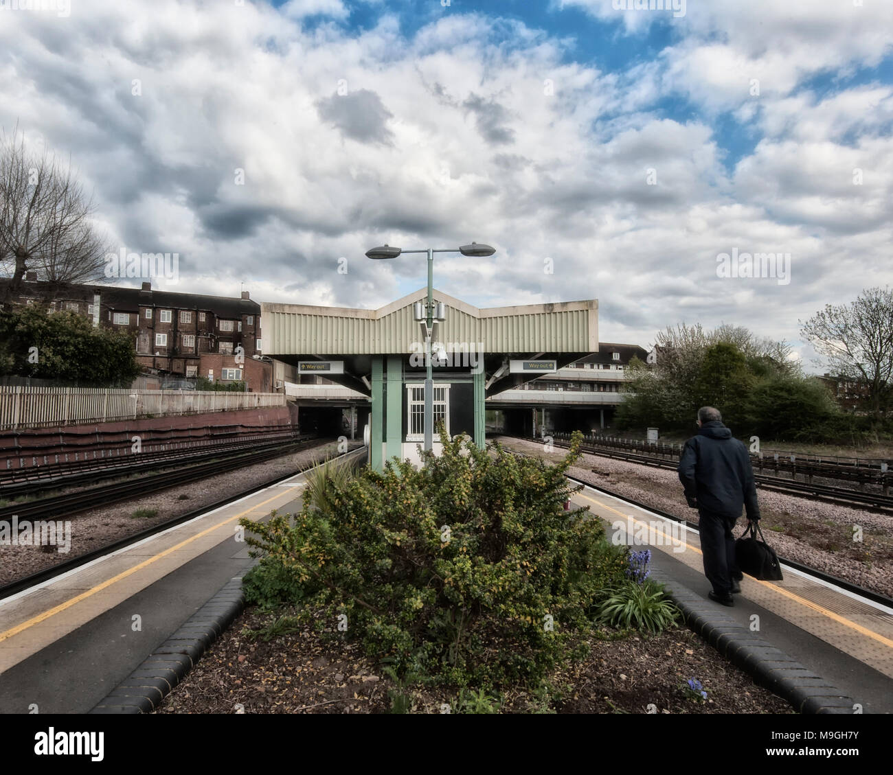 London Underground Tube Station: Preston Road Stock Photo - Alamy