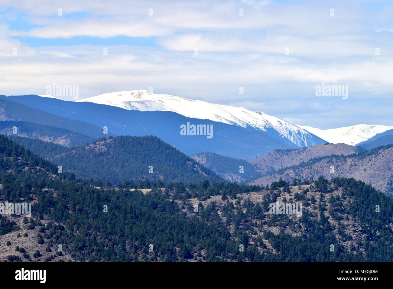 Mountain range around Denver, Colorado Stock Photo - Alamy