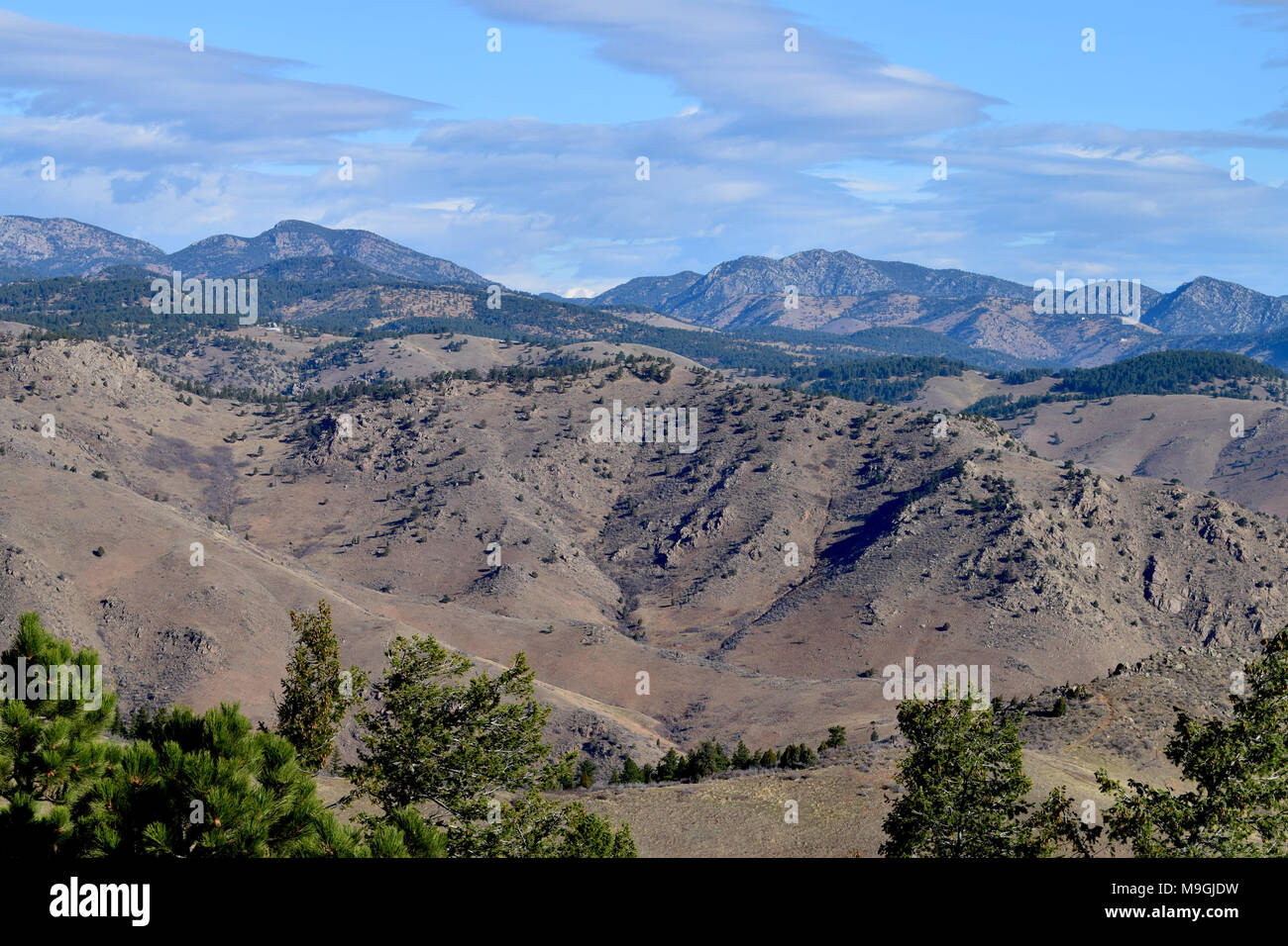 Mountain range around Denver, Colorado Stock Photo - Alamy