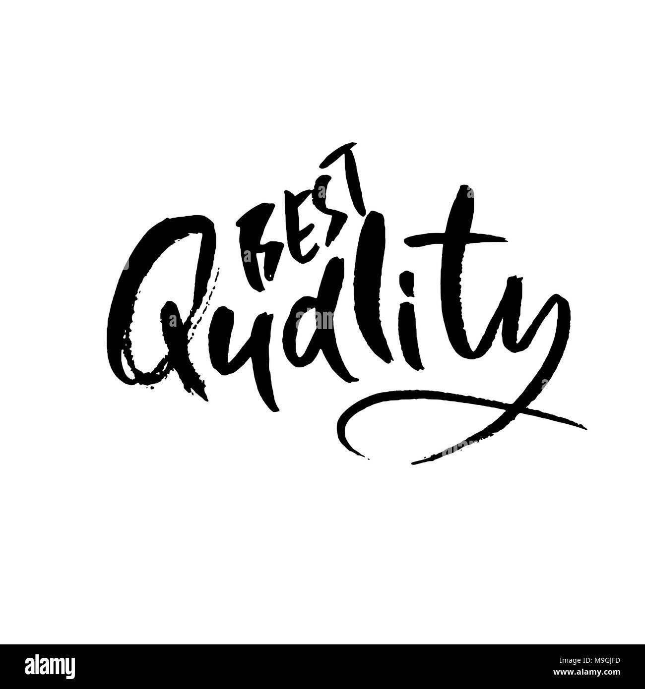 Best quality. Ink handwritten lettering. Modern dry brush calligraphy ...