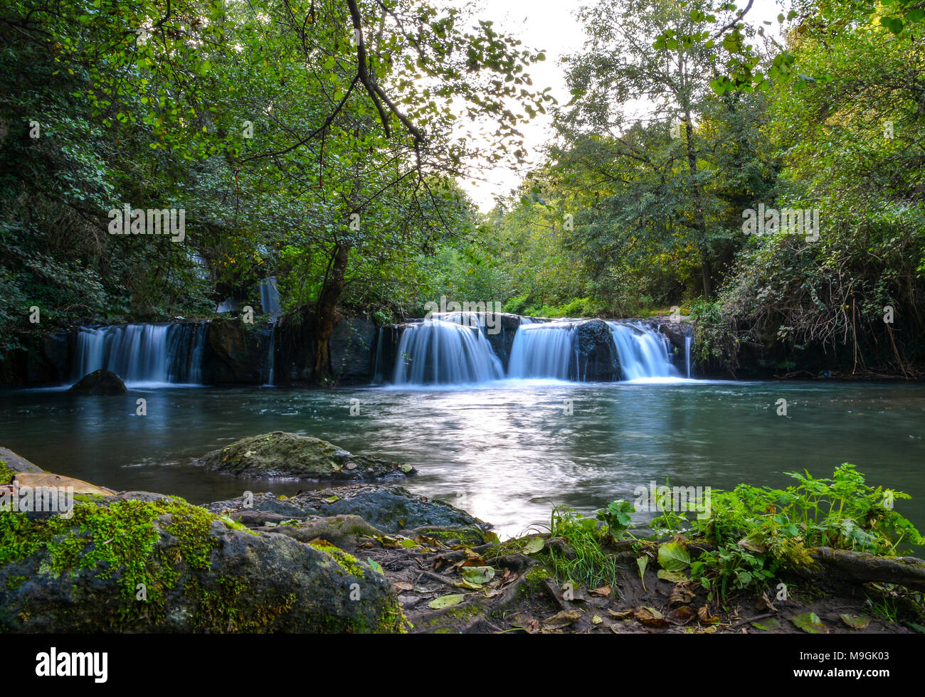 Waterfalls of Monte Gelato in the Regional park of Valle del Treja ...