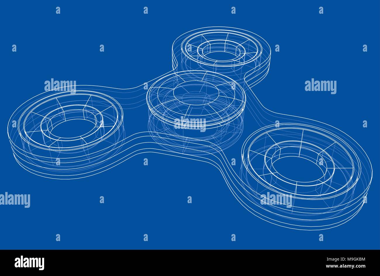 Hand spinner outline. Vector Stock Vector Image & Art - Alamy