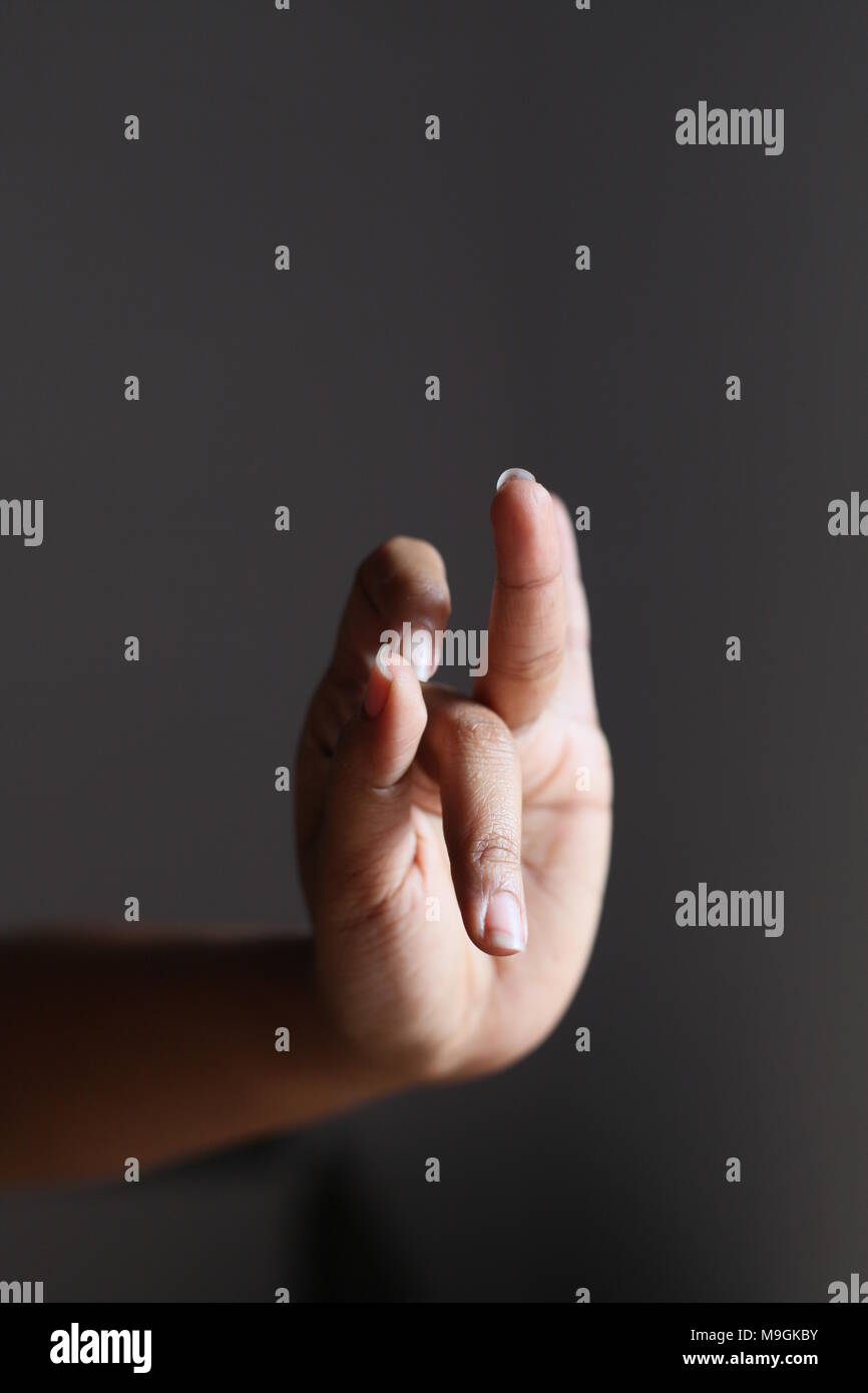 mudra or hand gesture used in indian classical dance Stock Photo - Alamy