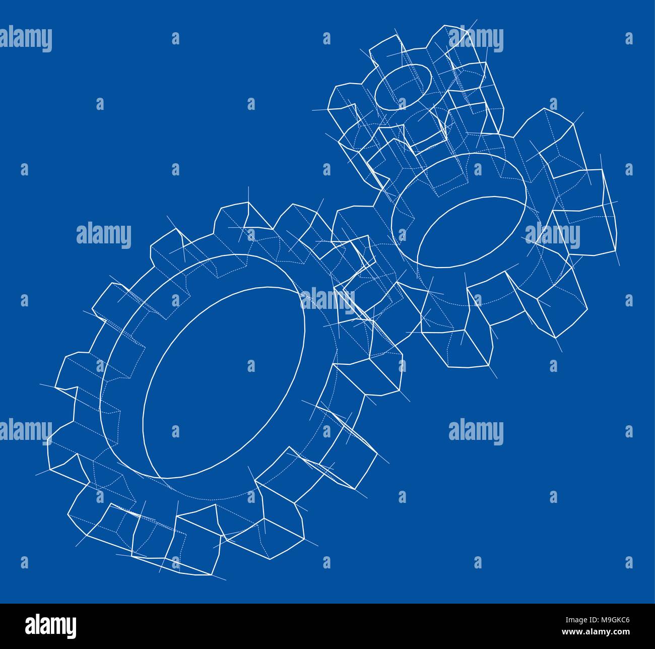 3D gear wheel. Vector Stock Vector Image & Art - Alamy