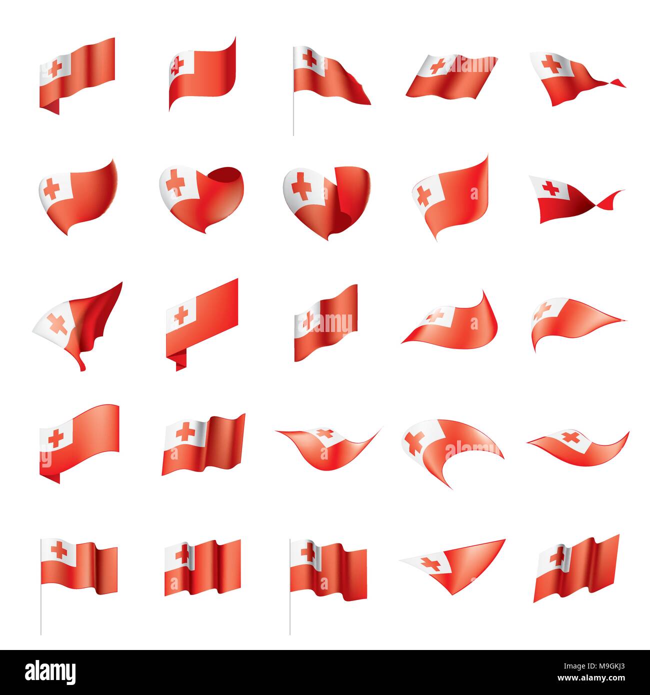 Tonga flag, vector illustration Stock Vector Image & Art - Alamy