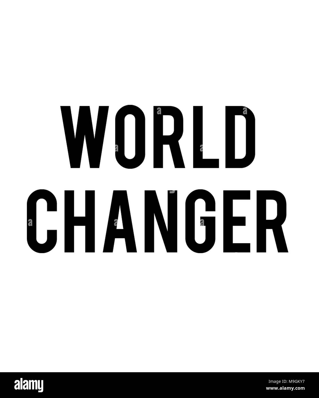 Change the world concept Cut Out Stock Images & Pictures - Alamy