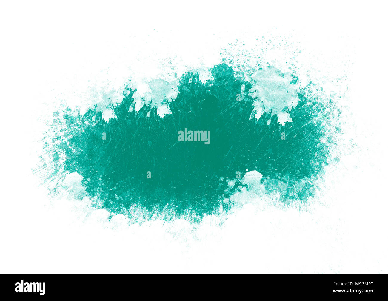 Light blue water color patches graphic brush strokes effect background ...