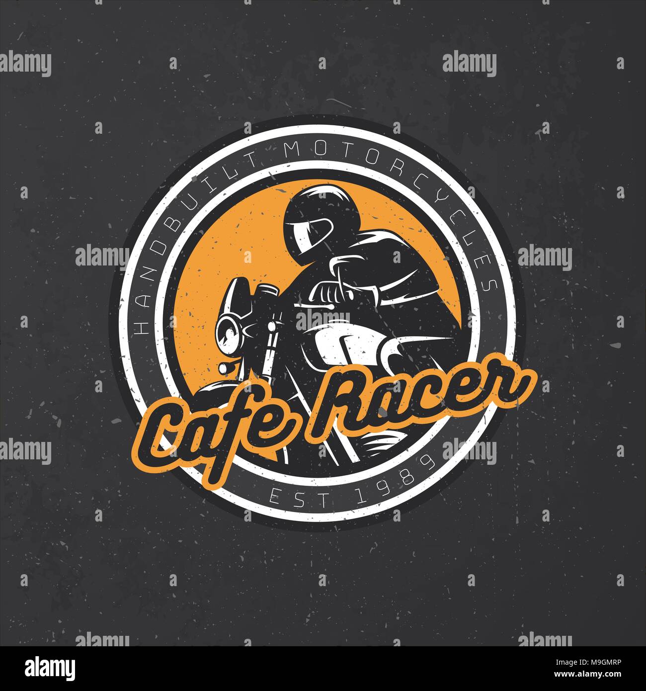 Motorcycle racer on track Stock Vector Images - Alamy