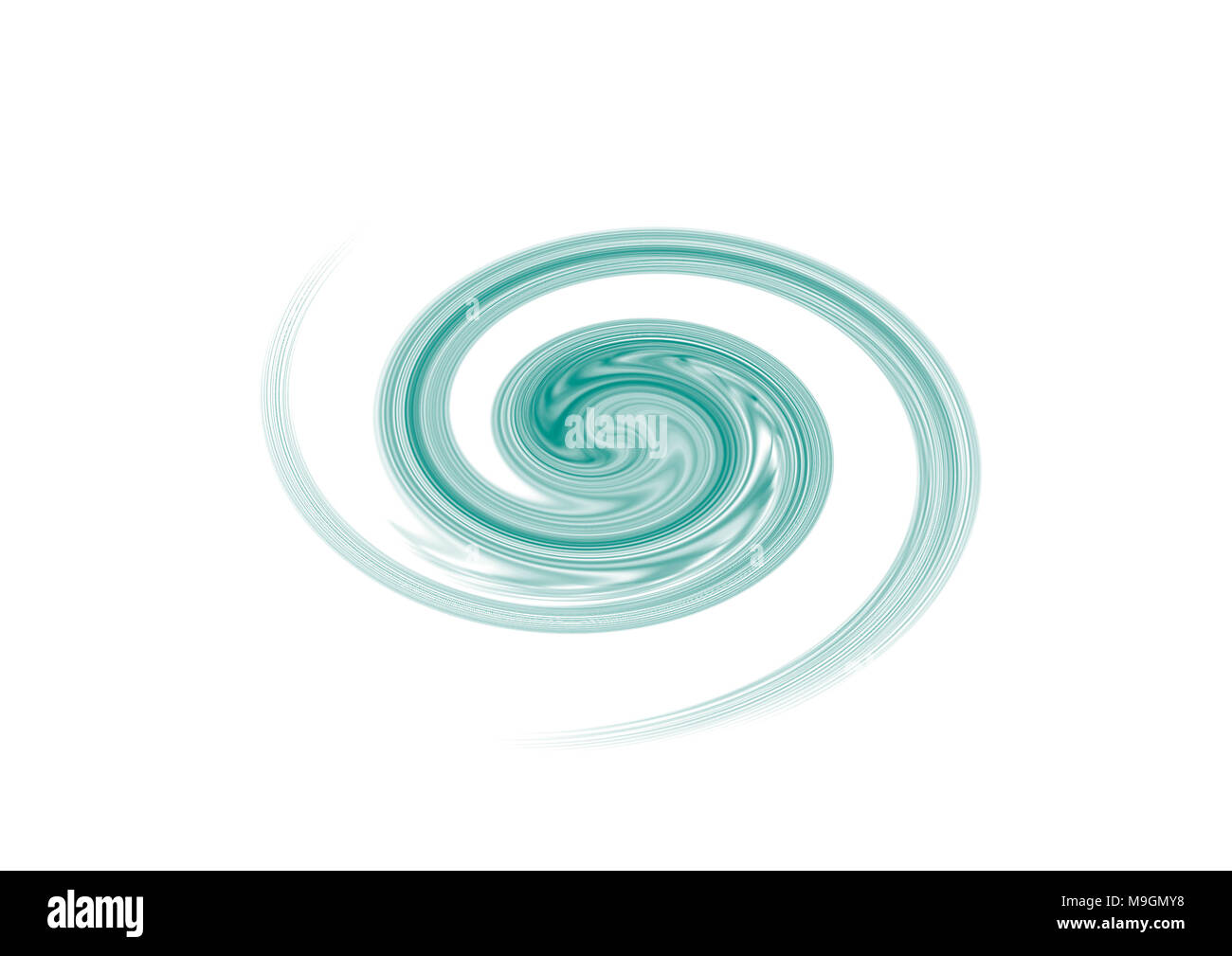 Green oval shape water color patches graphic brush strokes effect ...