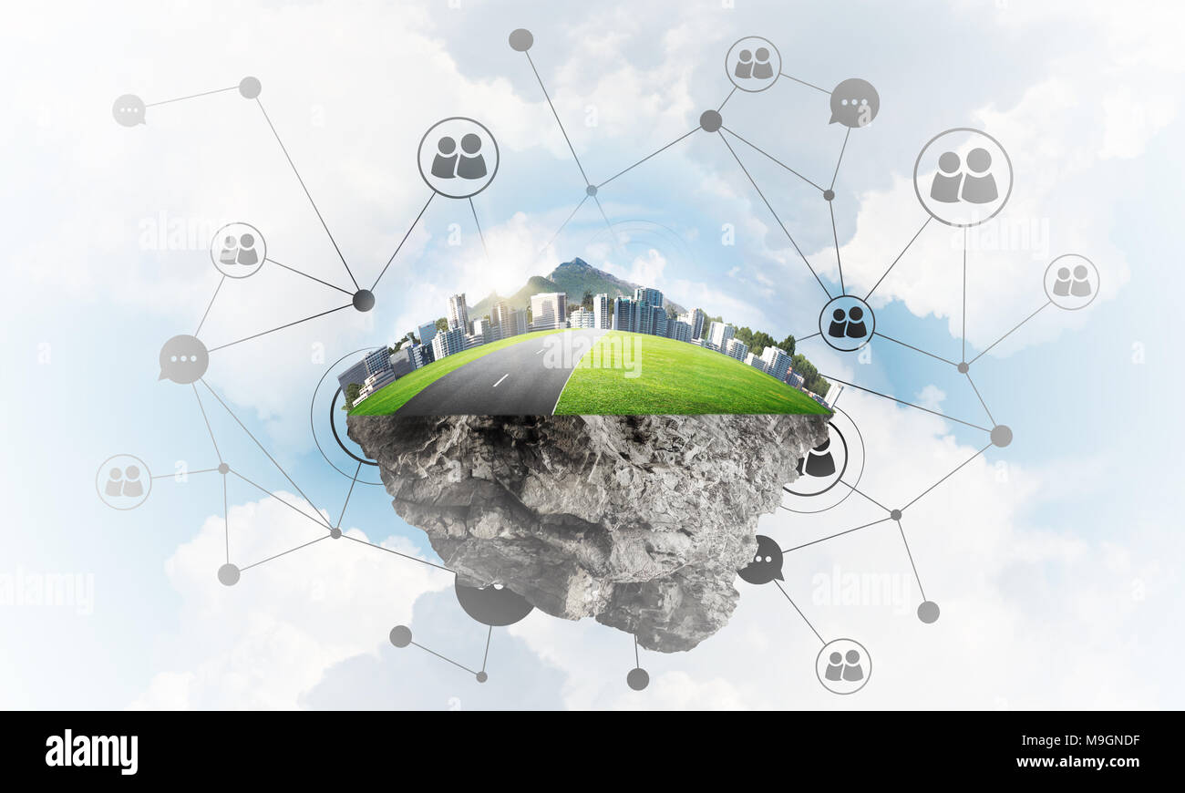 Levitating island hi-res stock photography and images - Alamy