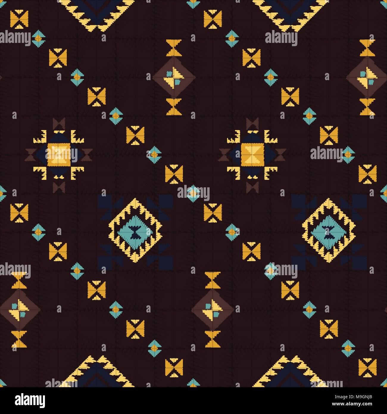 Geometric ethnic seamless pattern Stock Vector Image & Art - Alamy