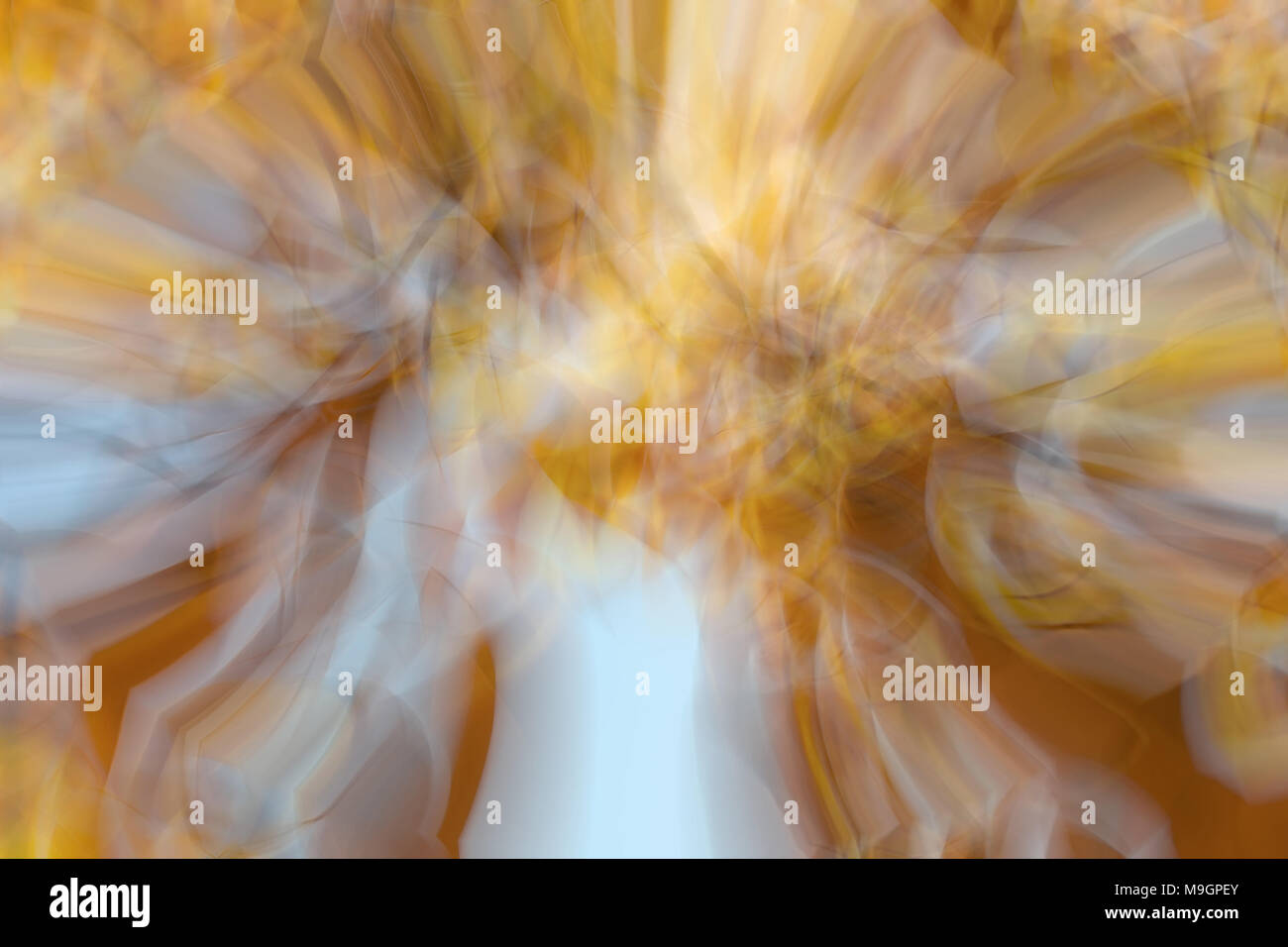 Orange abstract background blurred round objects Stock Photo - Alamy