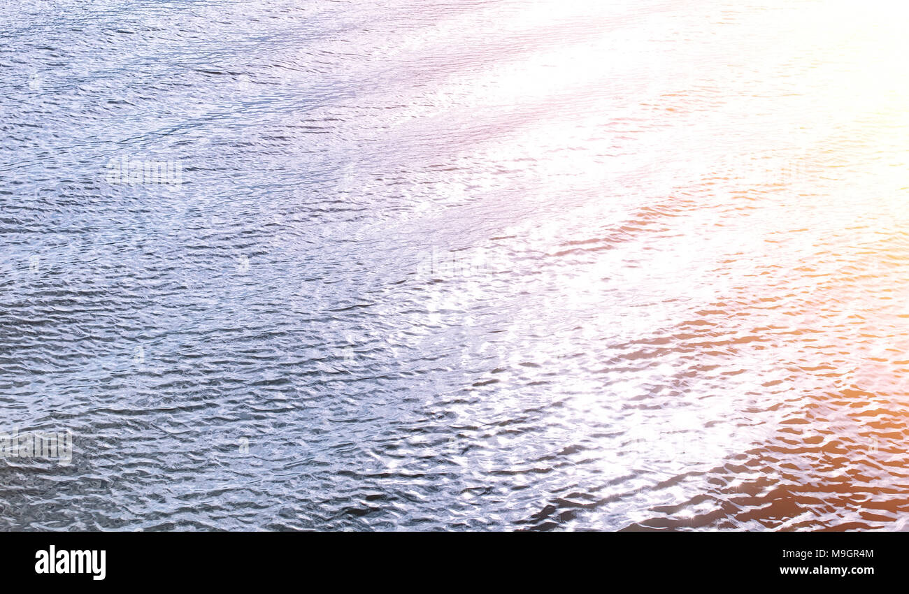 Landscape lake. Texture of water. The lake is at dawn. The mouth Stock ...