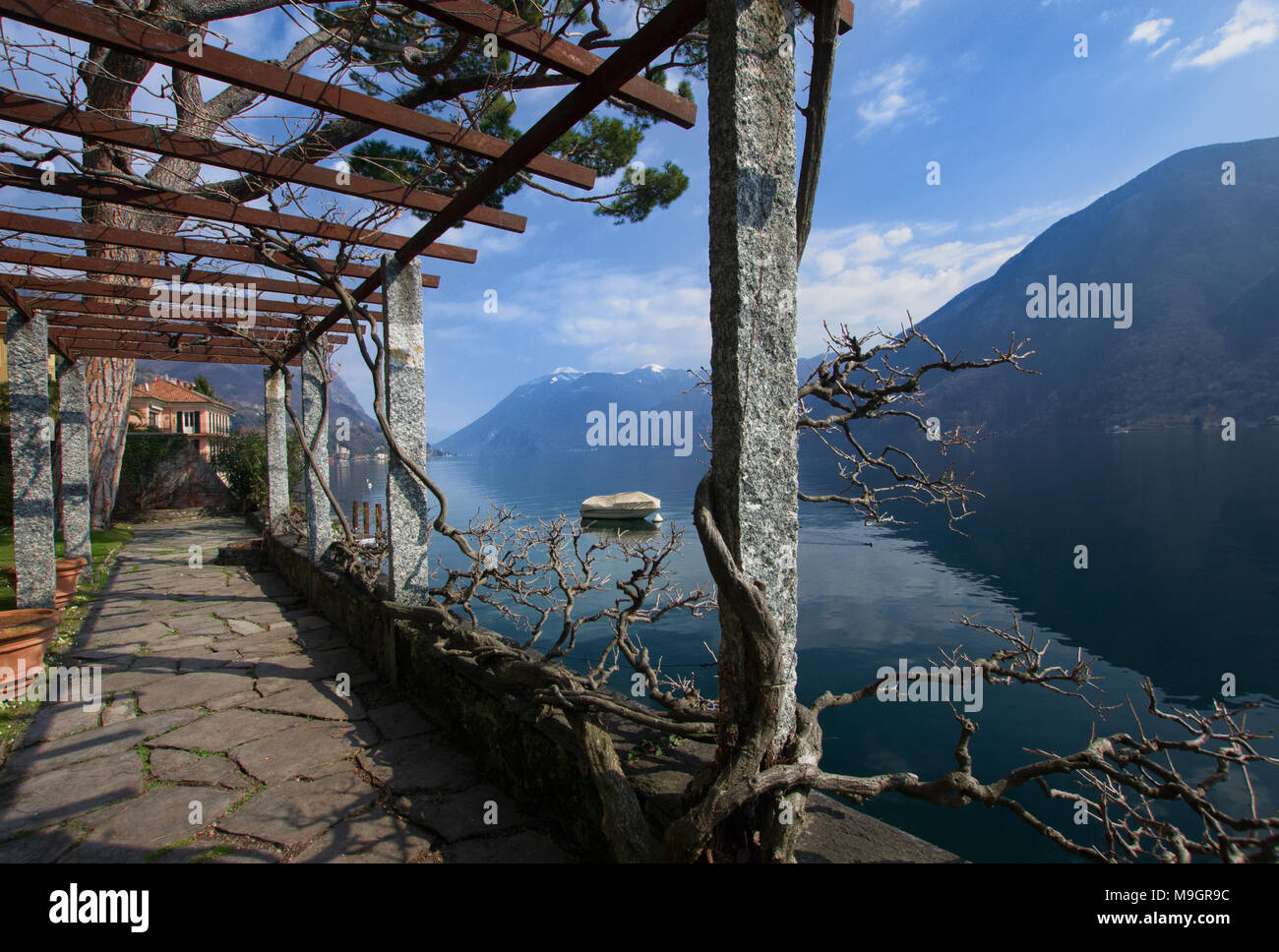 gorgeous Lugano Lake landscape in Valsolda, Italy Stock Photo - Alamy