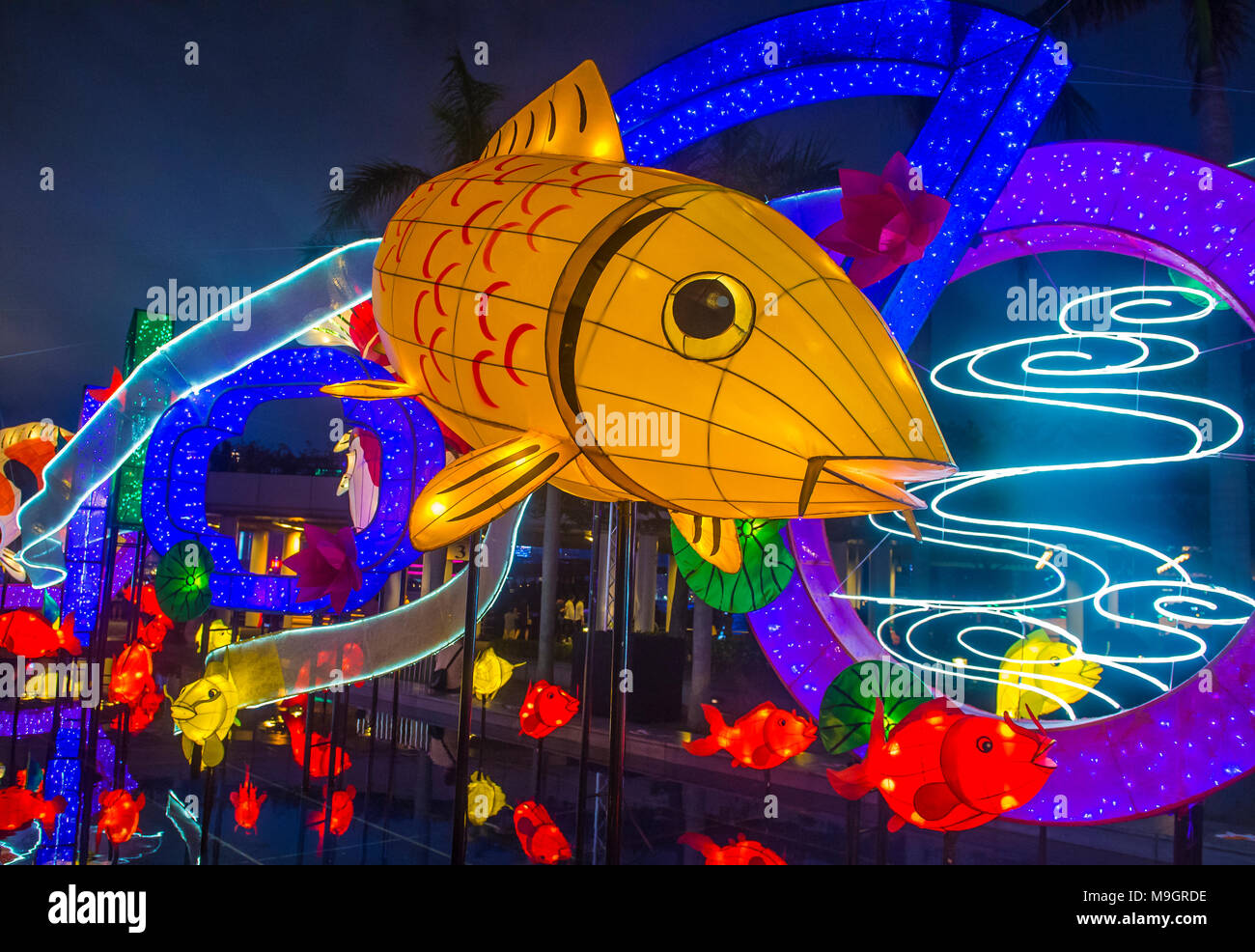 Kowloon paper lanterns hi-res stock photography and images - Alamy