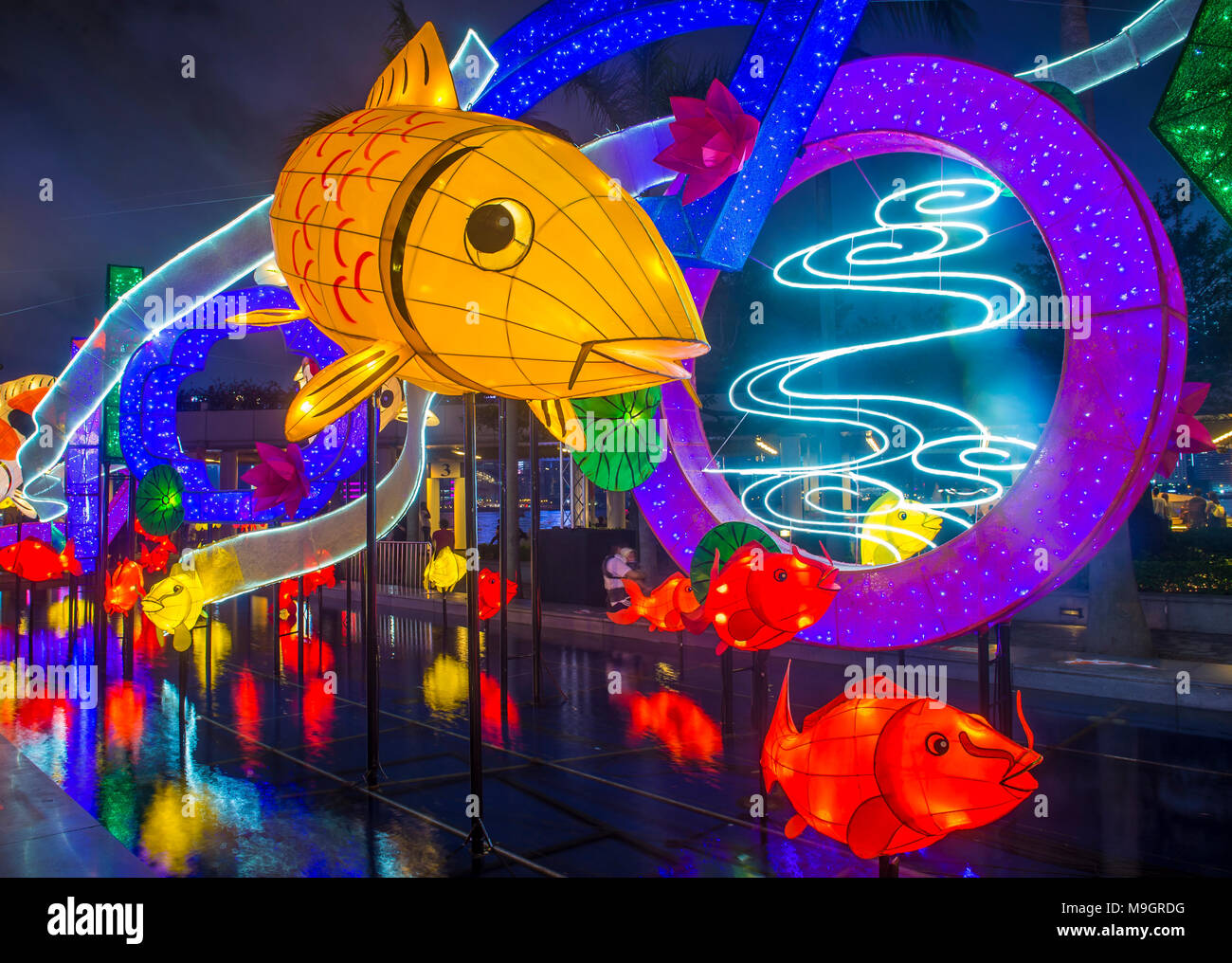 The Spring Lantern exhibition in Hong kong Stock Photo - Alamy