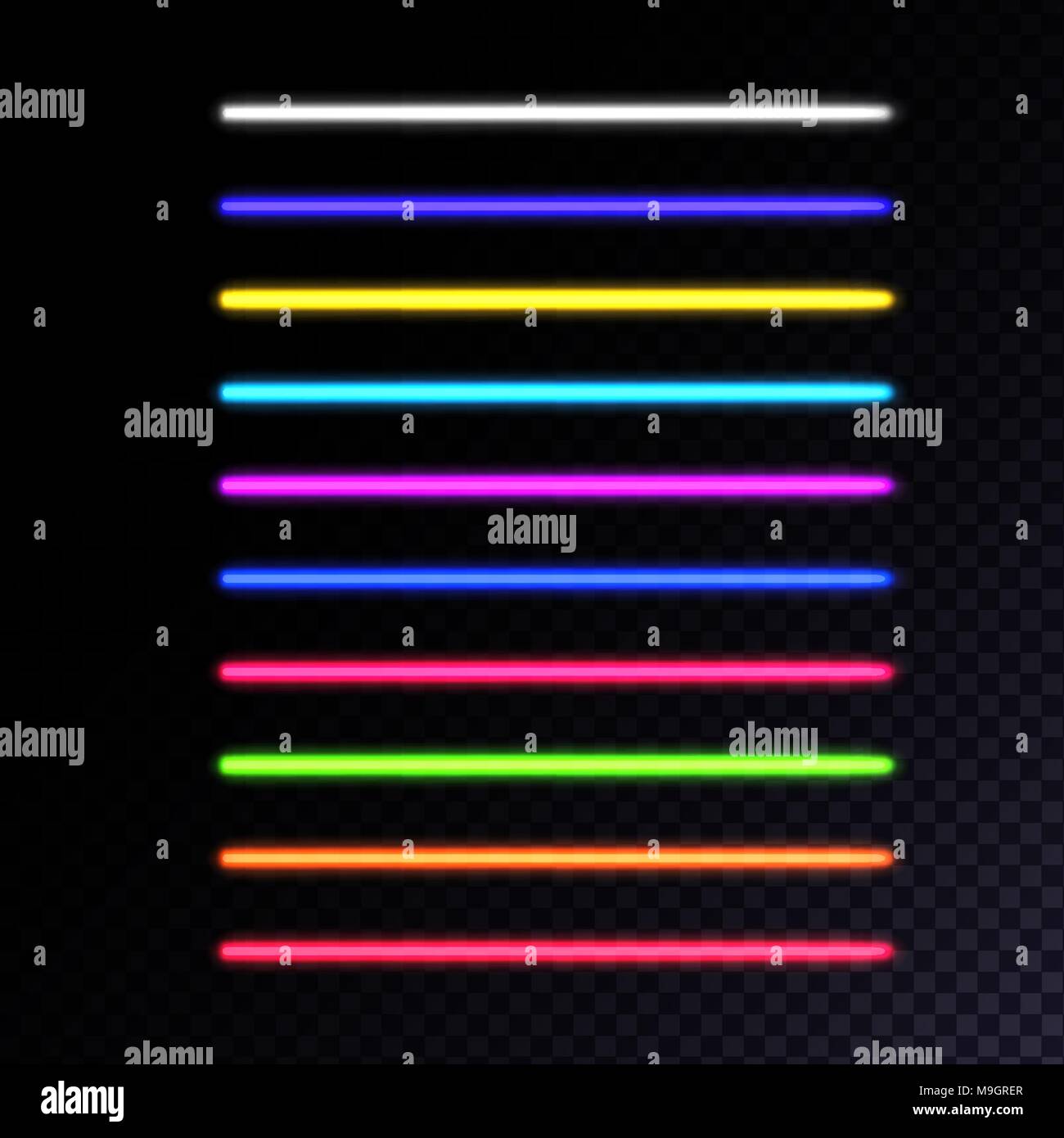 Colorful laser beam set Stock Vector Images - Alamy