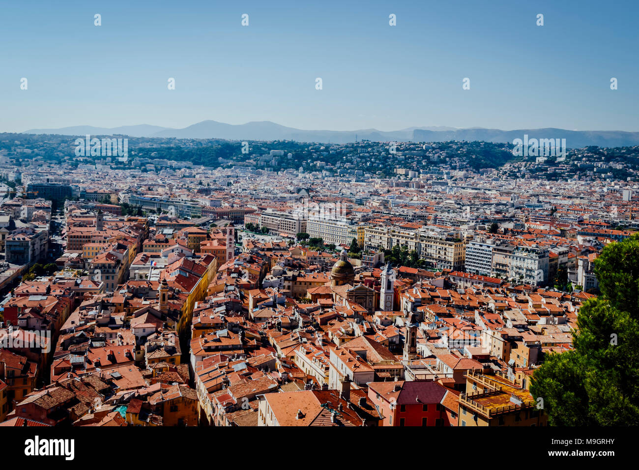 Above the rooftops of nice hi-res stock photography and images - Alamy