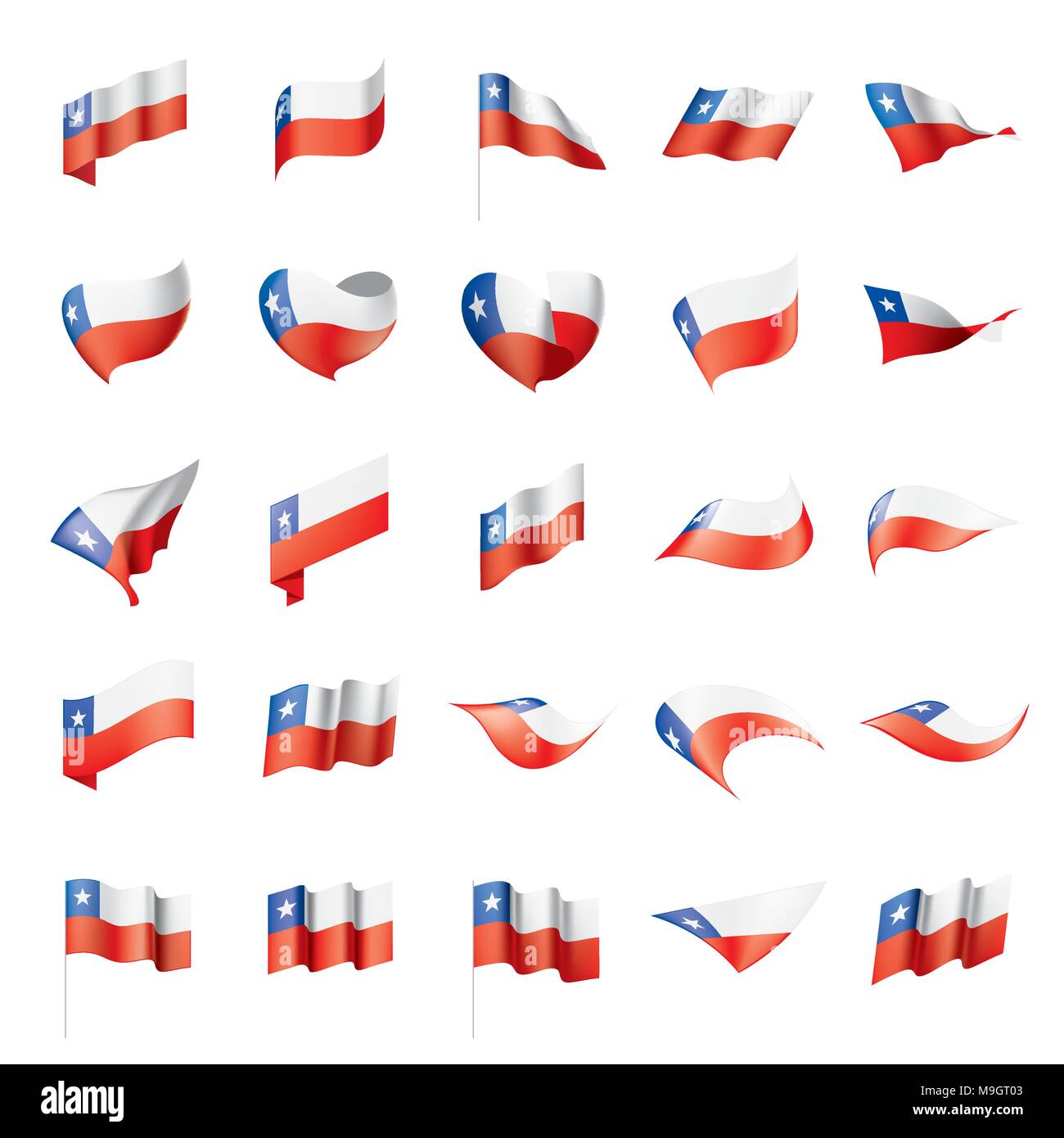 Chile flag, vector illustration Stock Vector Image & Art - Alamy