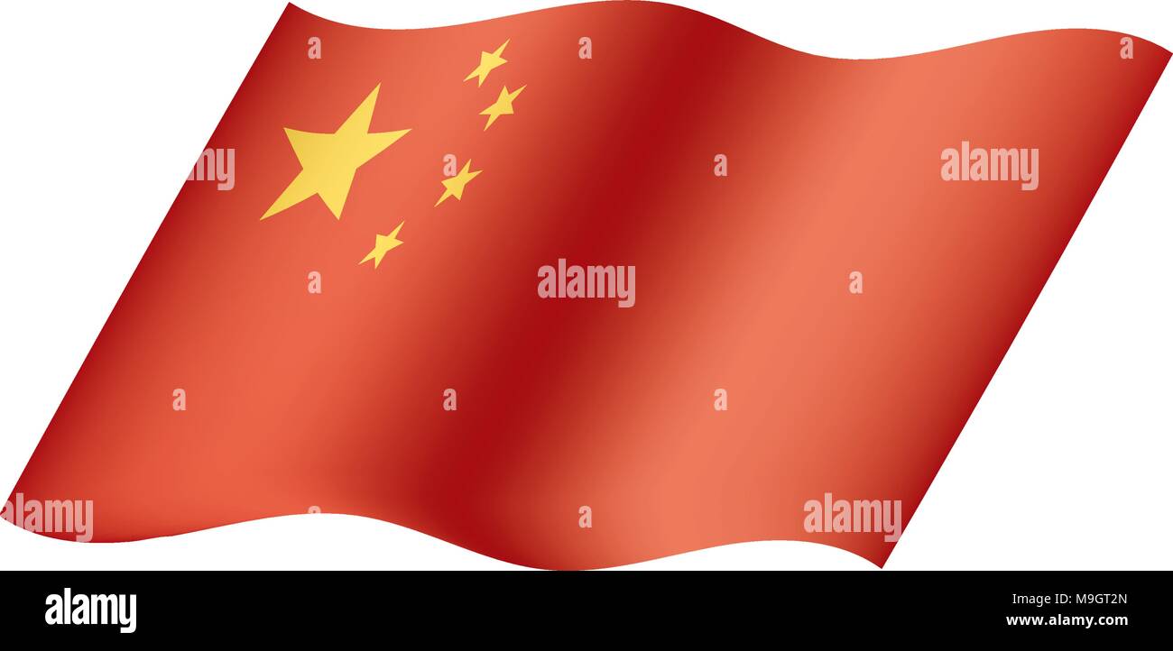 China flag, vector illustration Stock Vector Image & Art - Alamy