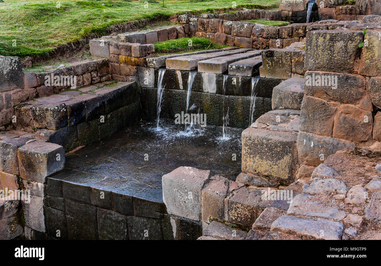 Tipon Ruins in Cusco Peru Stock Photo - Alamy