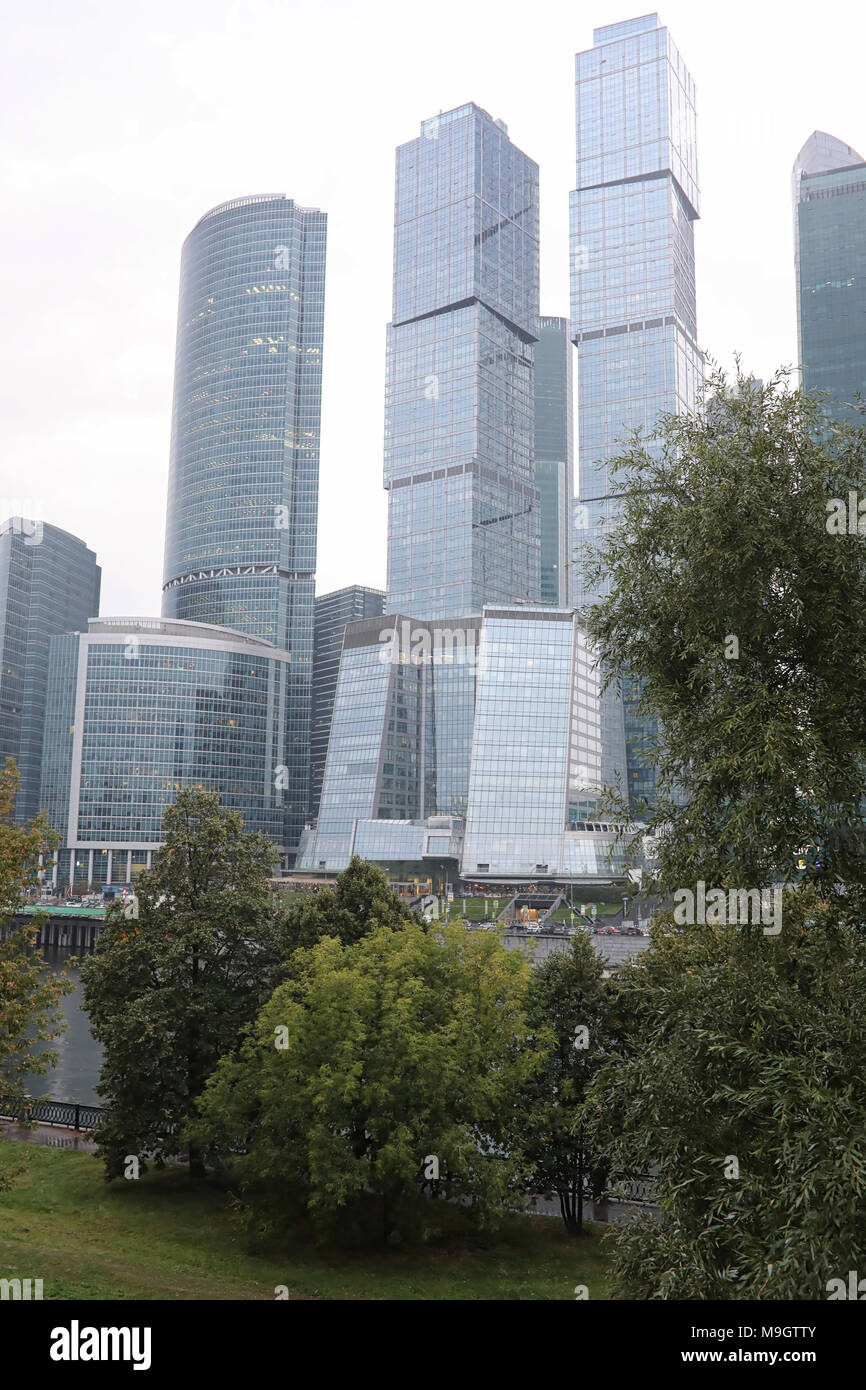 Business center with high skyscrapers Stock Photo - Alamy