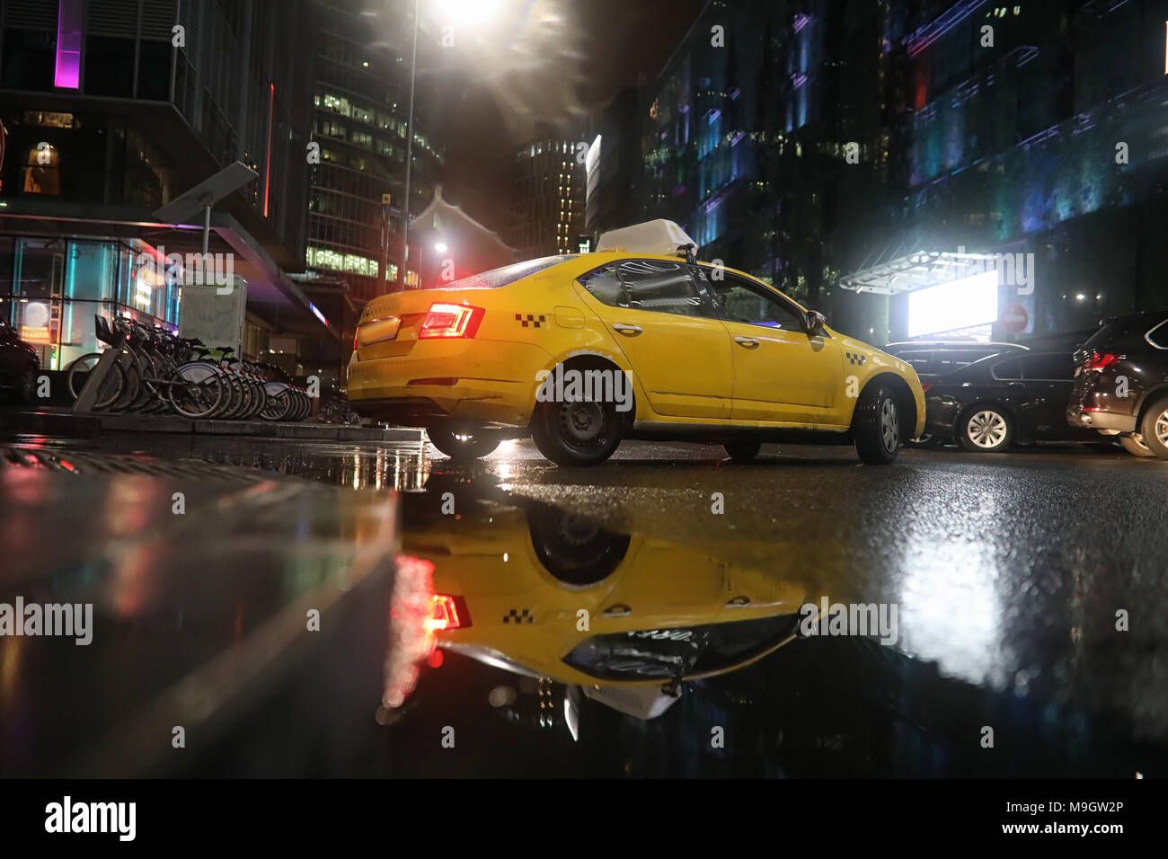 Business center with high skyscrapers Stock Photo - Alamy