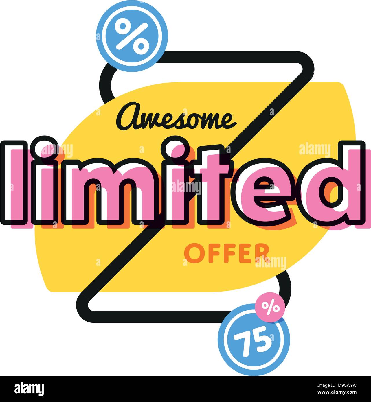 Discount tag with special offer sale sticker Stock Vector Image & Art ...