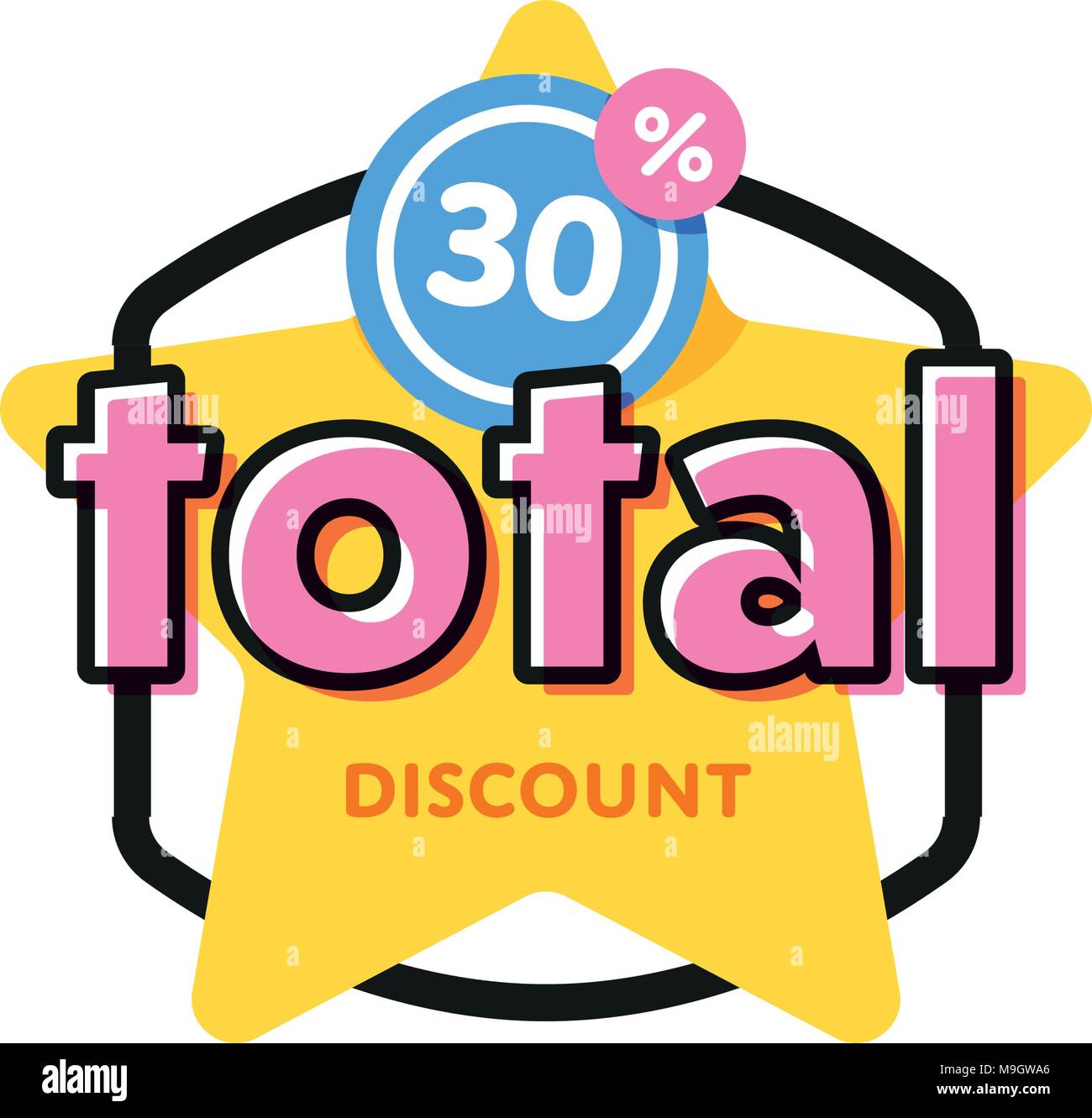 Discount tag with special offer sale sticker Stock Vector Image & Art ...