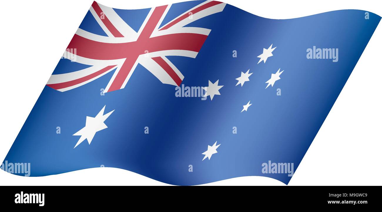 Australia flag, vector illustration Stock Vector Image & Art - Alamy