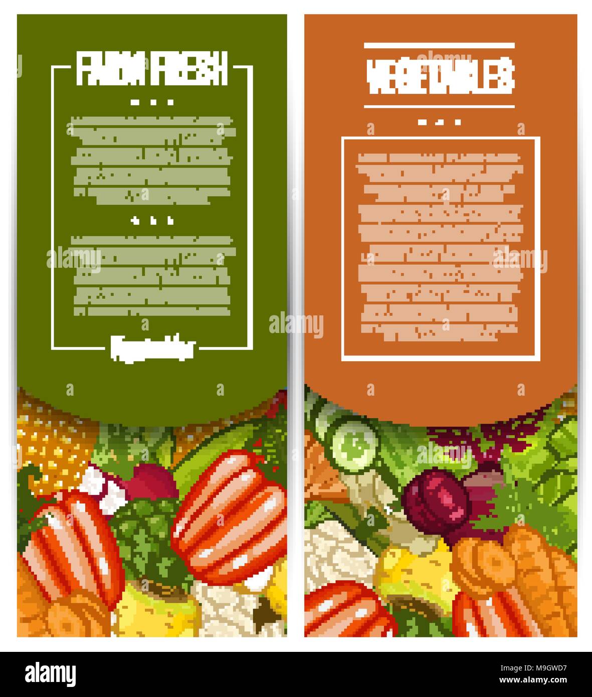 Organic vegetable farming flyers set Stock Vector Image & Art - Alamy