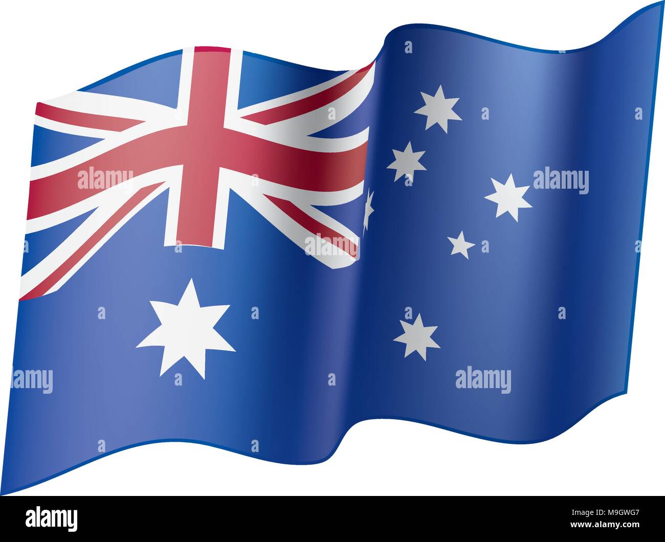 Australia flag, vector illustration Stock Vector Image & Art - Alamy