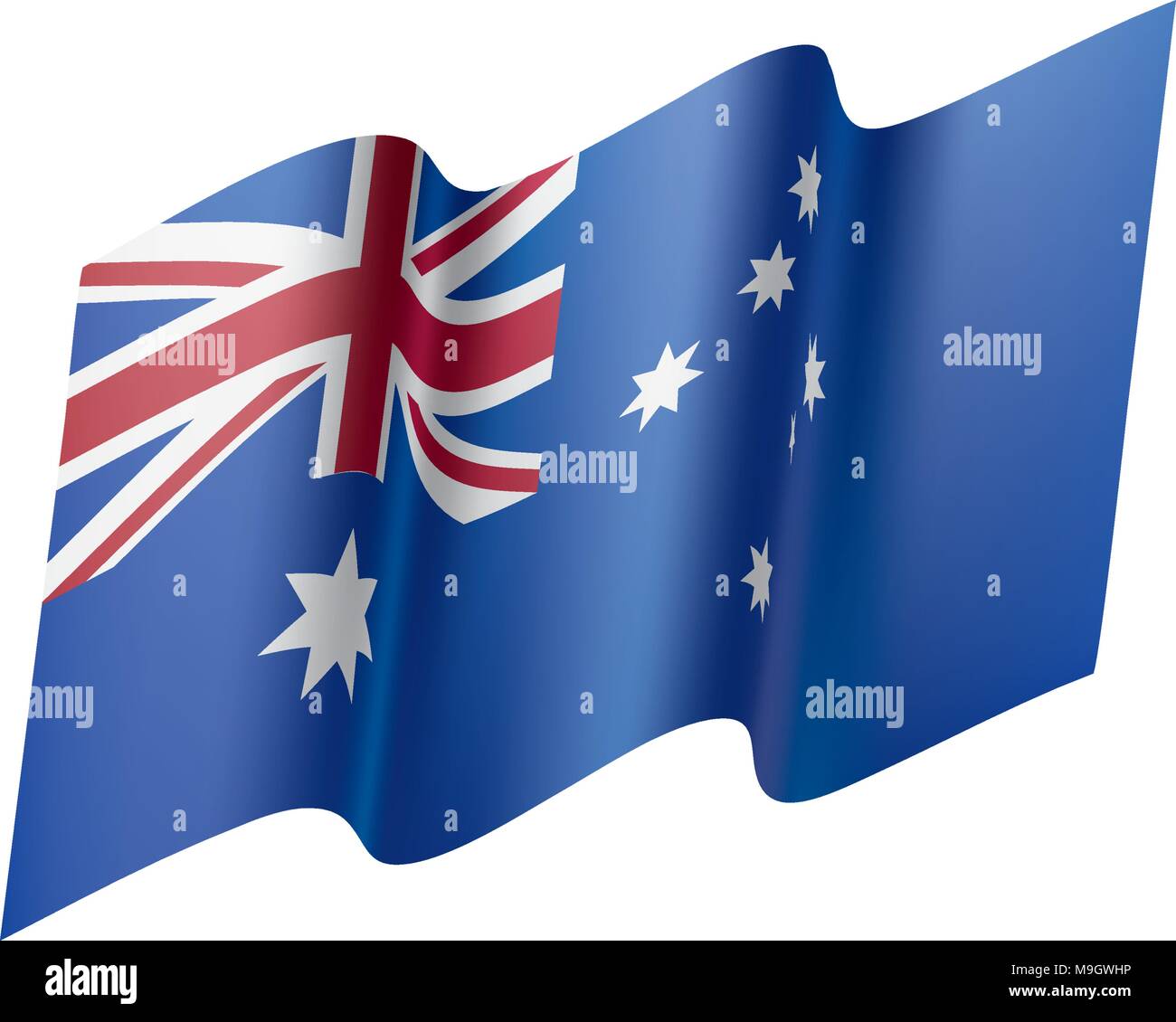 Australia flag, vector illustration Stock Vector Image & Art - Alamy