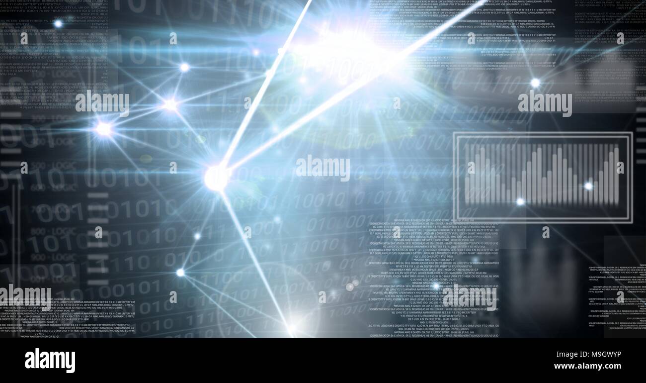 Digital technology glowing interface Stock Photo - Alamy