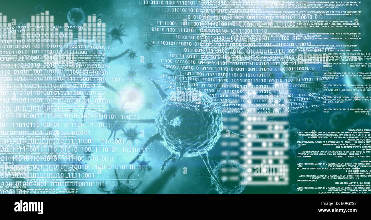 Digital science technology glowing interface Stock Photo - Alamy