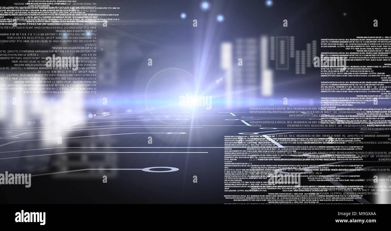 Digital technology glowing interface Stock Photo - Alamy