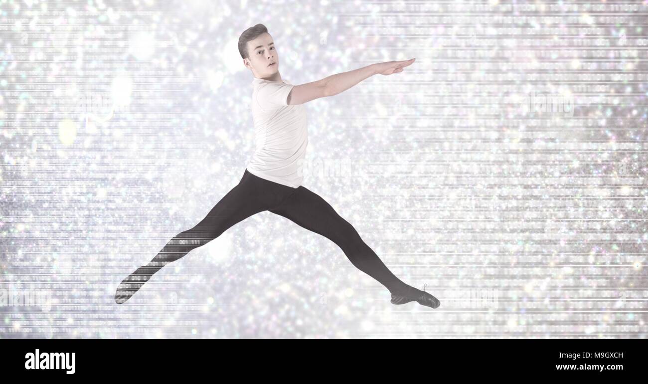 Ballet dancer with digital sparkles Stock Photo - Alamy